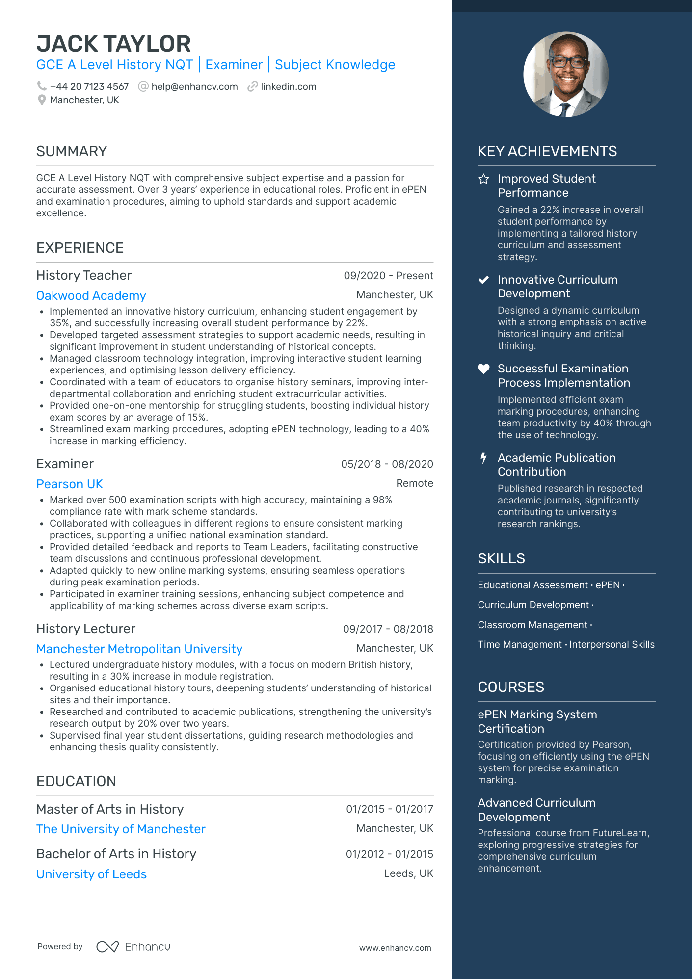 Teacher CV Examples & Guide for 2026