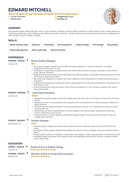 Design Manager CV Examples & Guide for 2026