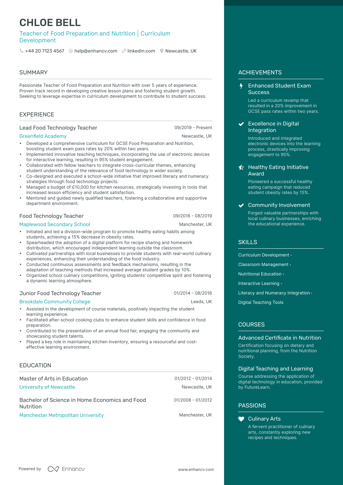 Teacher CV Examples & Guide for 2025