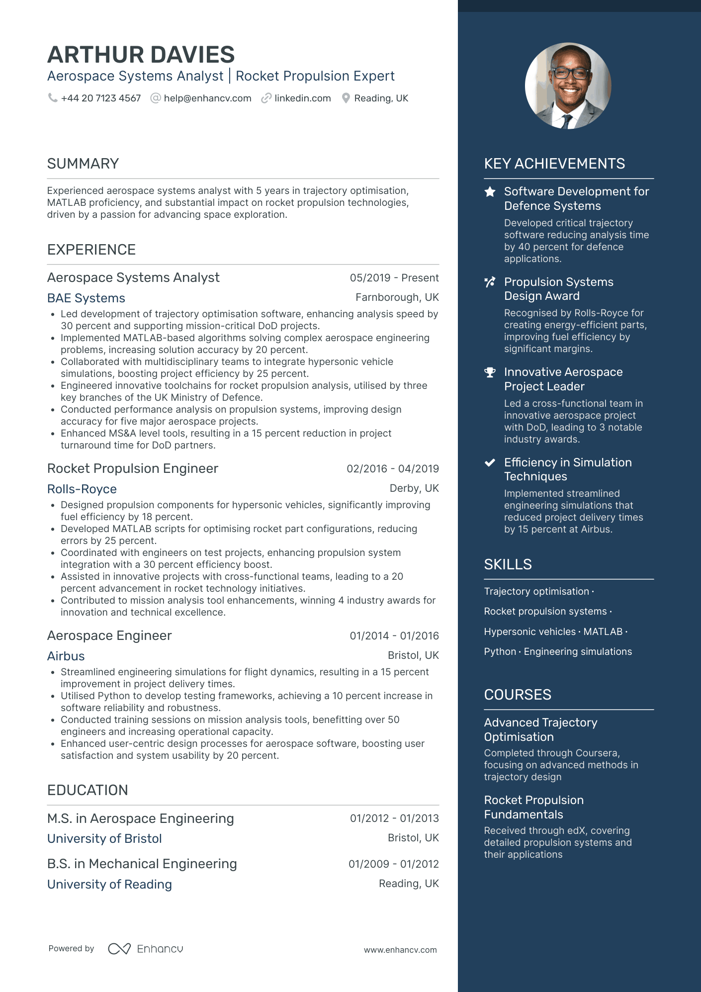 Aerospace Engineering CV Examples & Guide for 2025