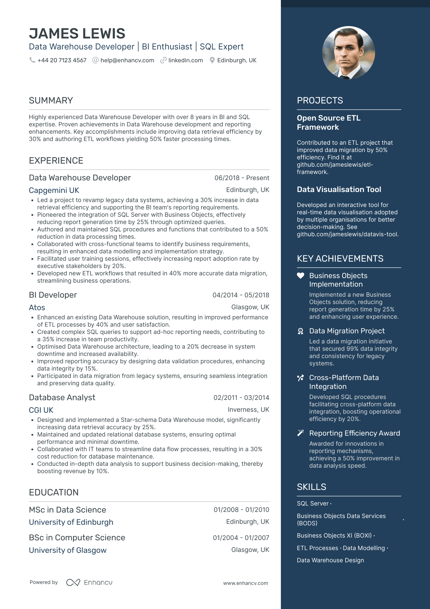 PhP Developer CV Examples & Guide for 2025