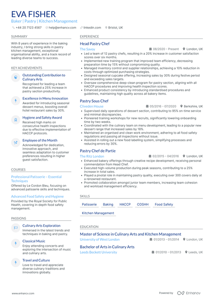 Baker CV Examples & Guide for 2026