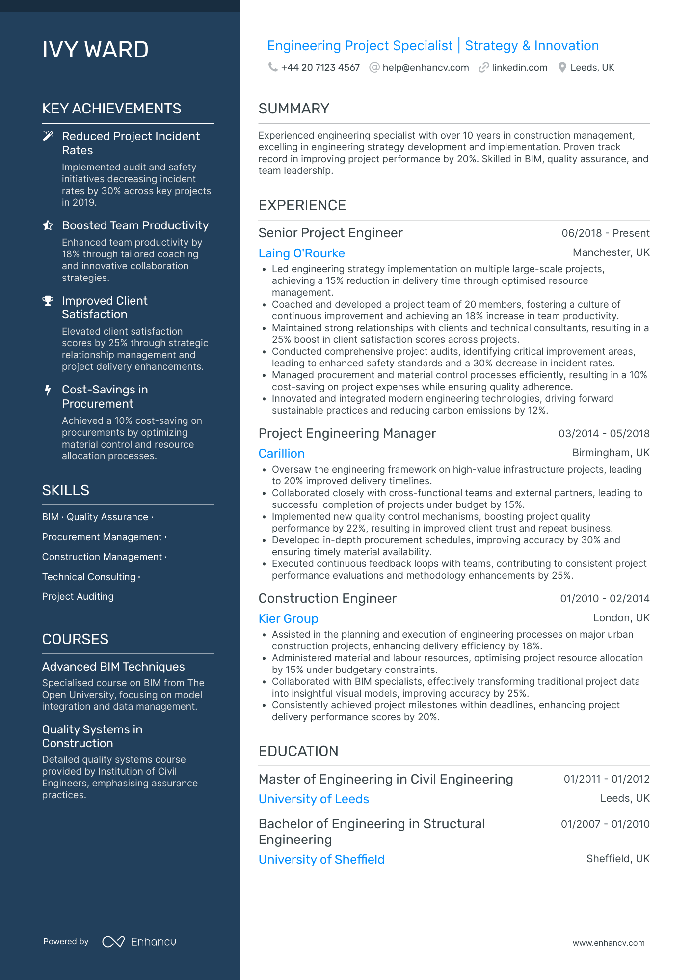 Construction CV Examples & Guide for 2026