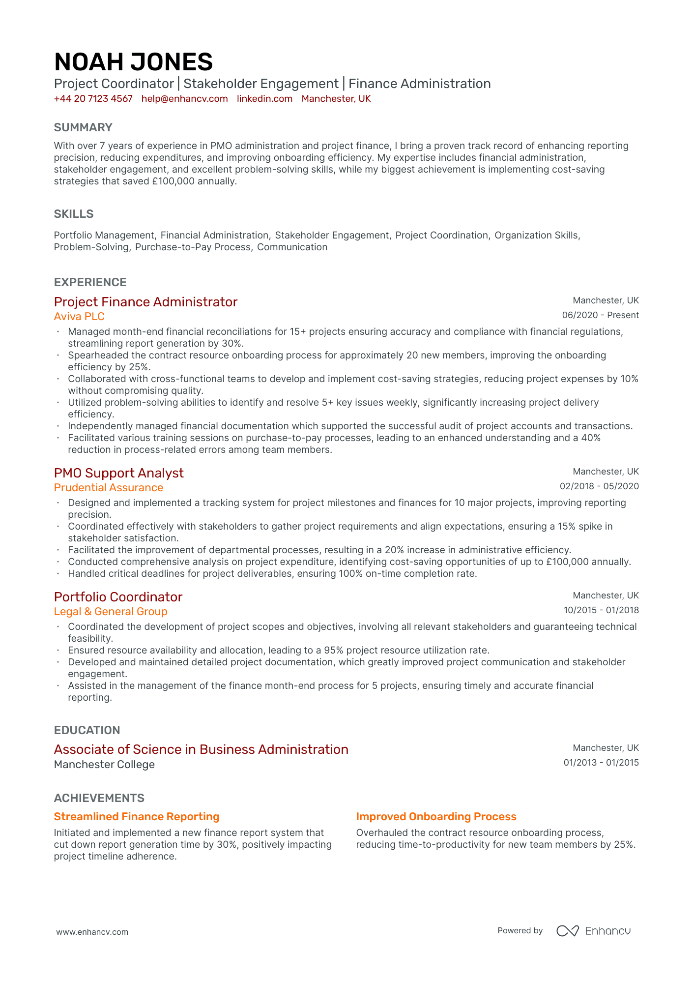 Office Administrator CV Examples & Guide for 2025