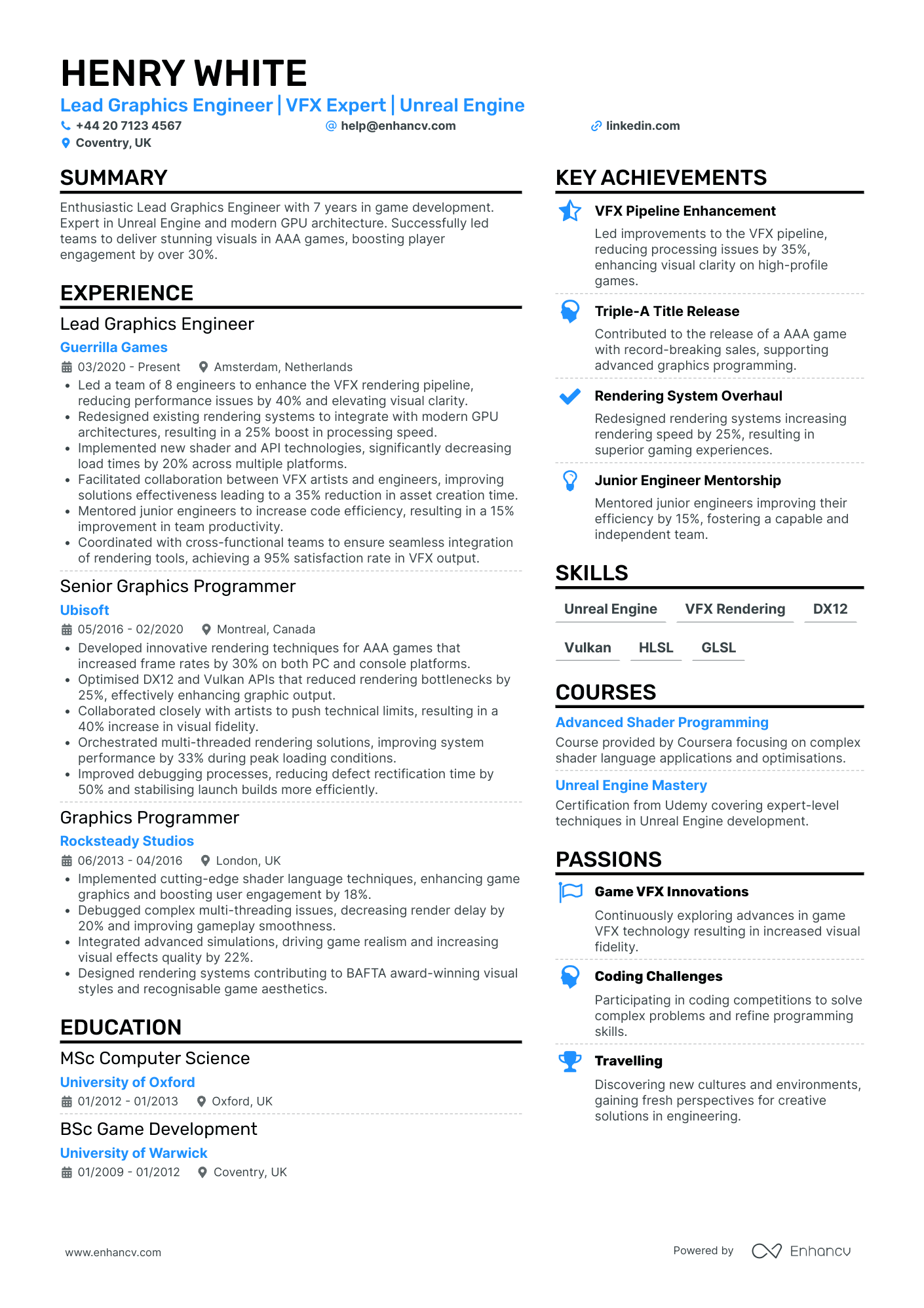 Motion Graphics CV Examples & Guide for 2026