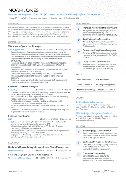 Customer Service Manager CV Examples & Guide for 2025