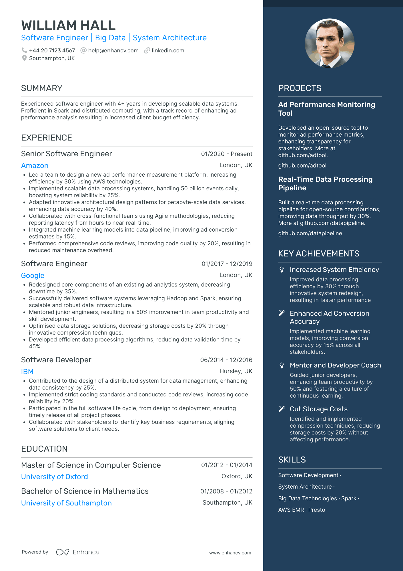 Software Developer CV Examples & Guide for 2025