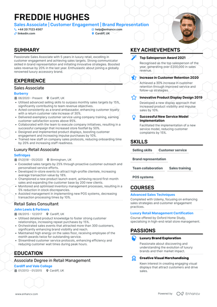 Luxury Retail CV Examples & Guide for 2026