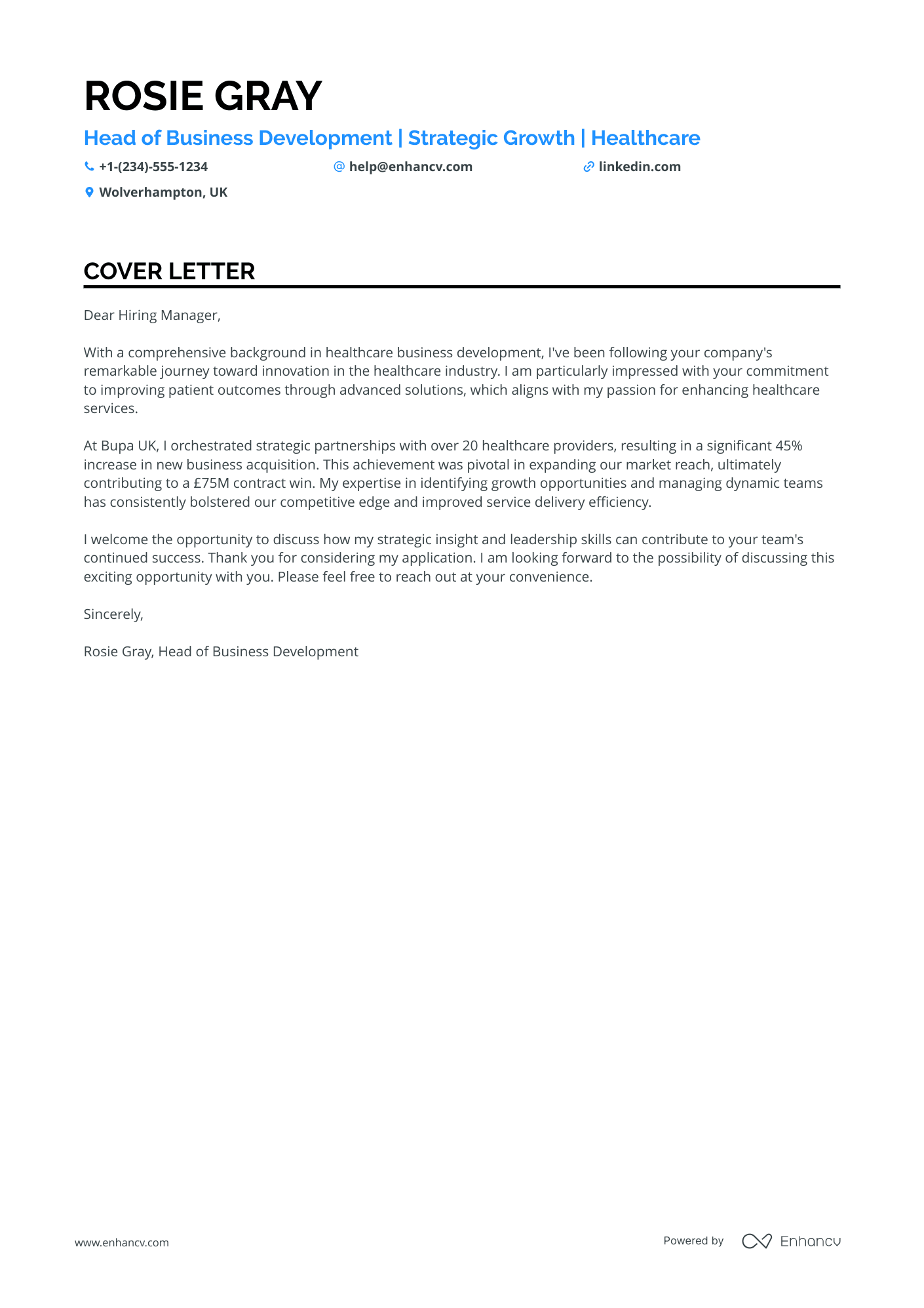 Business Development Cover Letter Examples & Guide for 2025