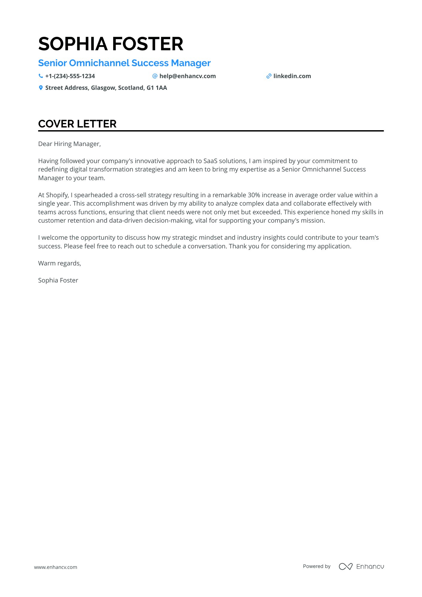 Customer Success Manager Cover Letter Examples & Guide for 2026