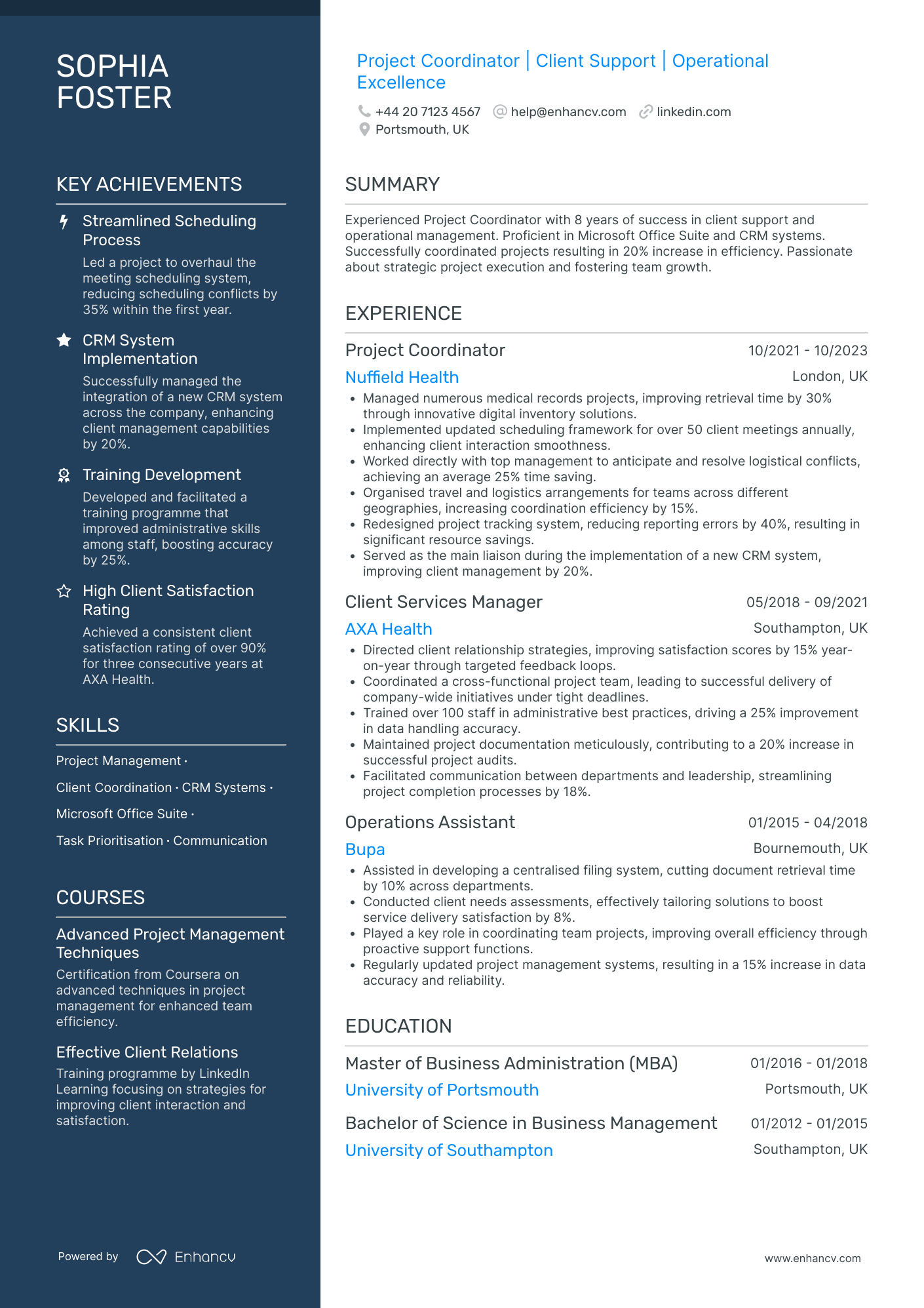 Project Coordinator CV Examples & Guide for 2026
