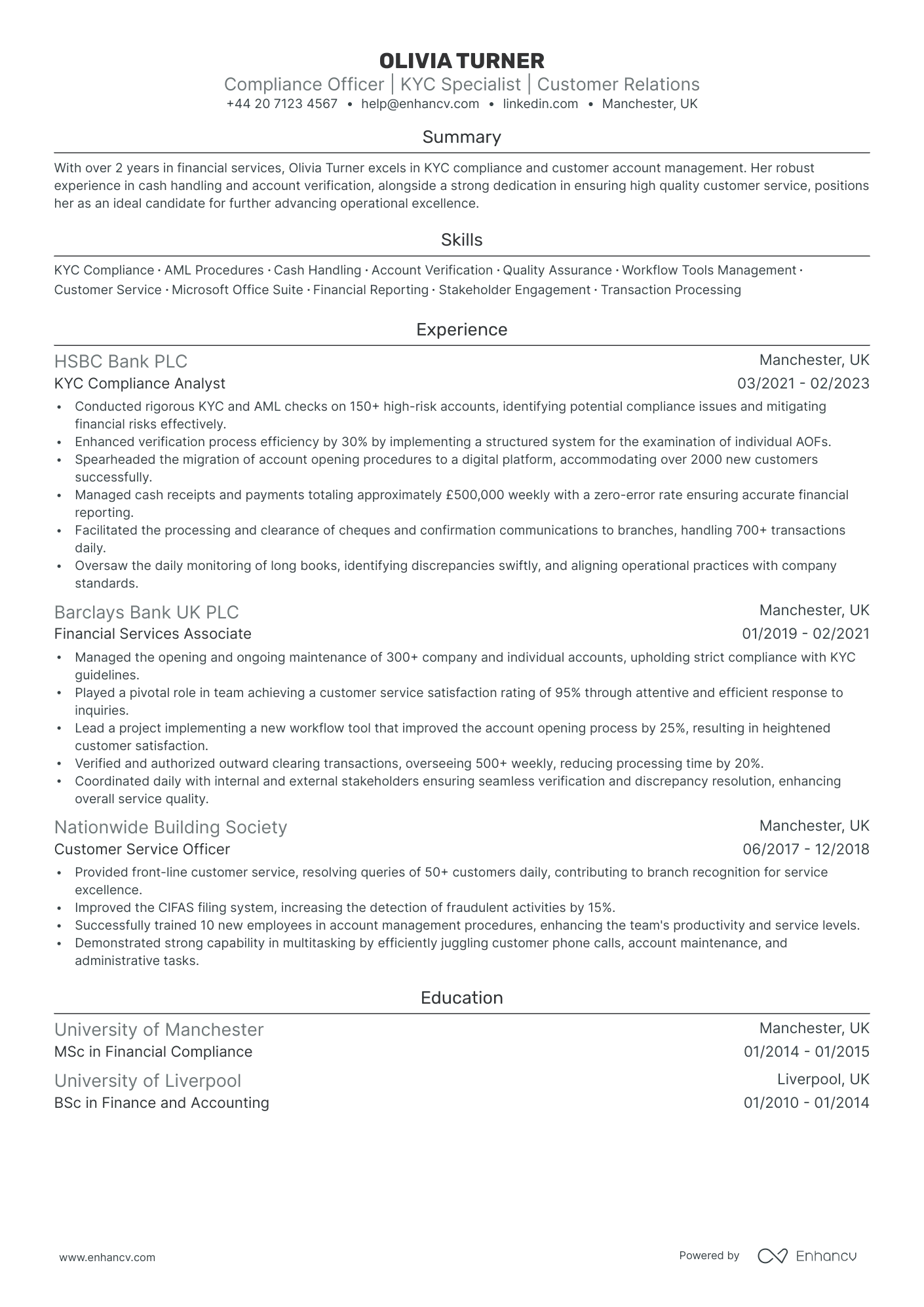 Banking CV Examples & Guide for 2025