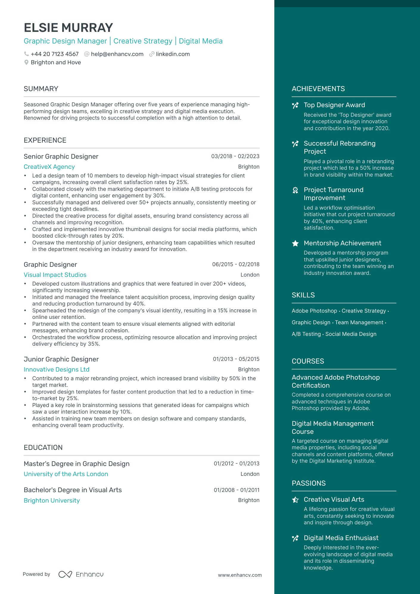 Designer CV Examples & Guide for 2025