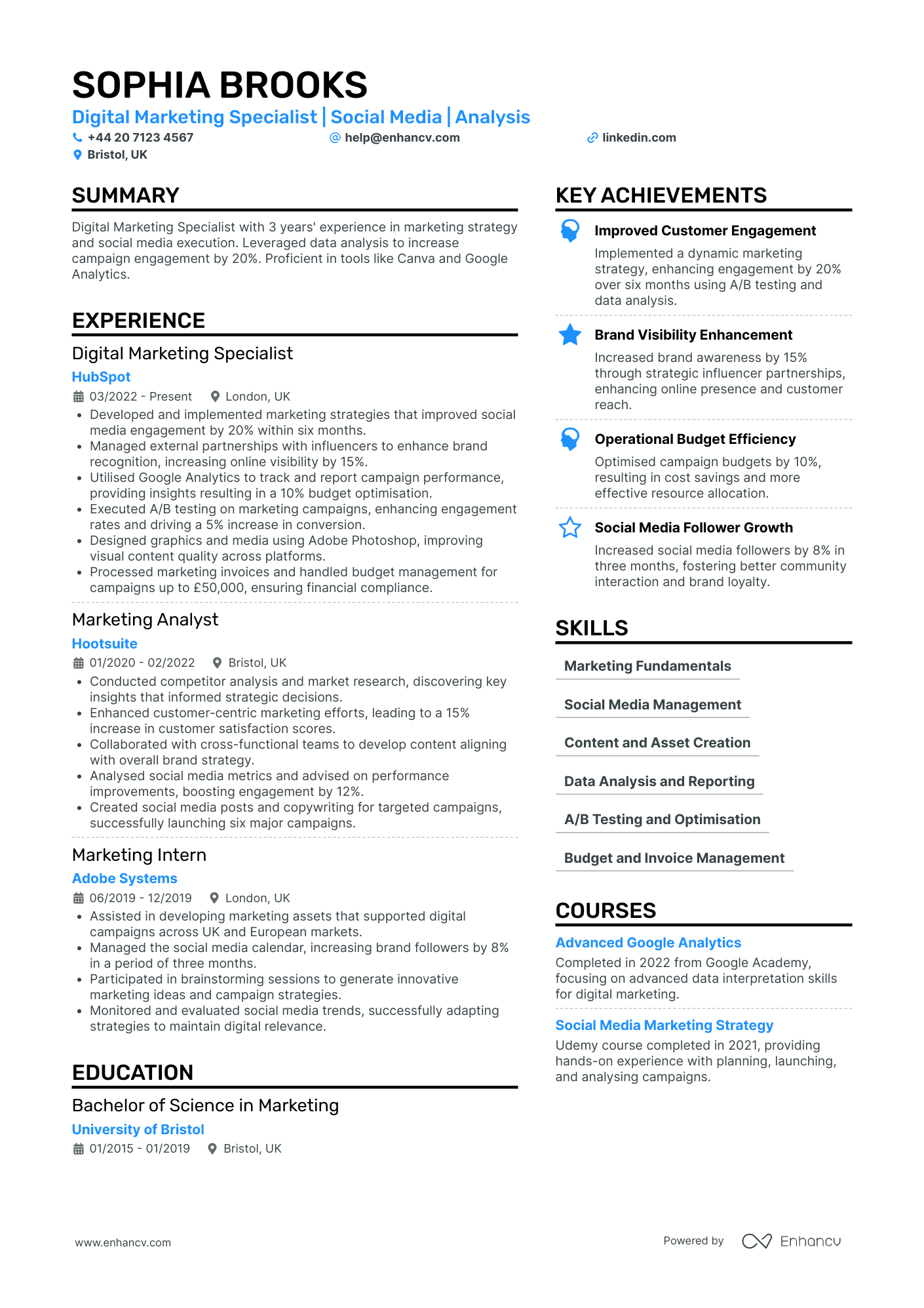 Digital Marketing CV Examples & Guide for 2026