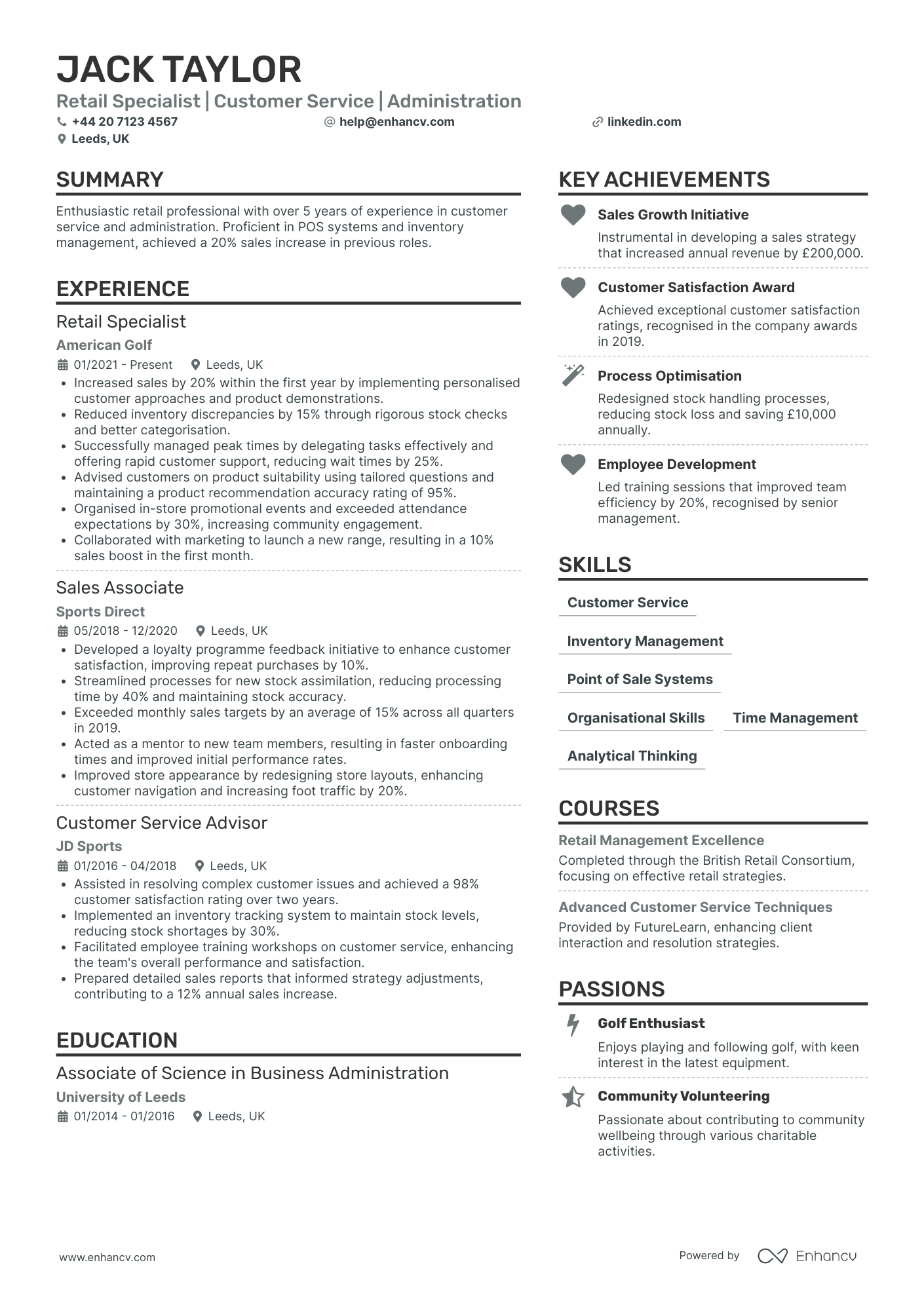 Shop Assistant CV Examples & Guide for 2025