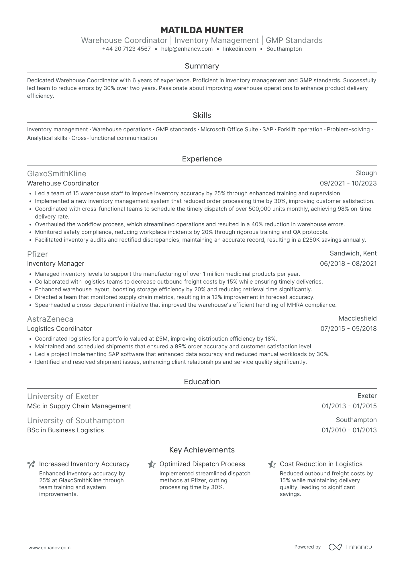 Warehouse Worker CV Examples & Guide for 2026