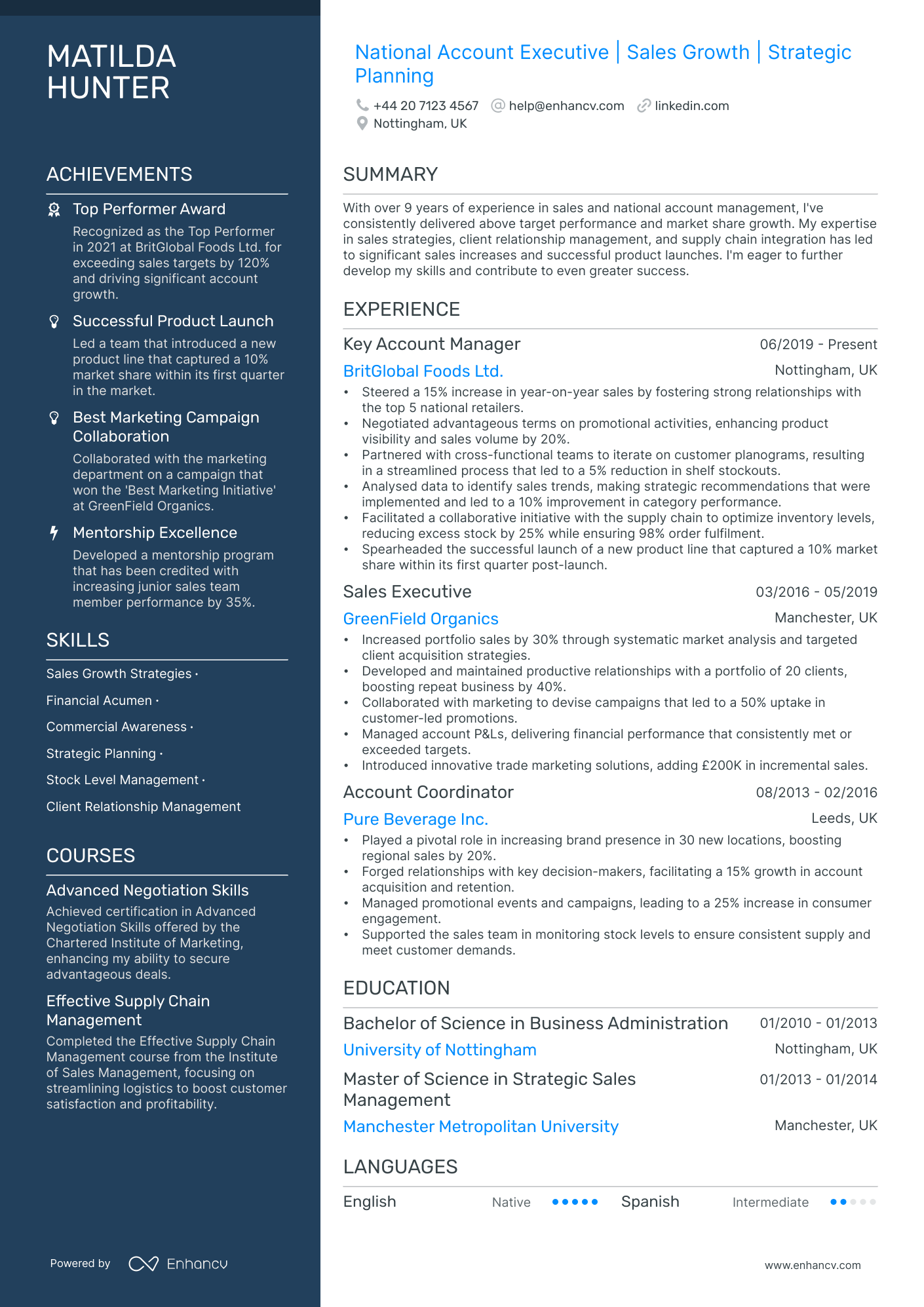 Executive CV Examples & Guide for 2025