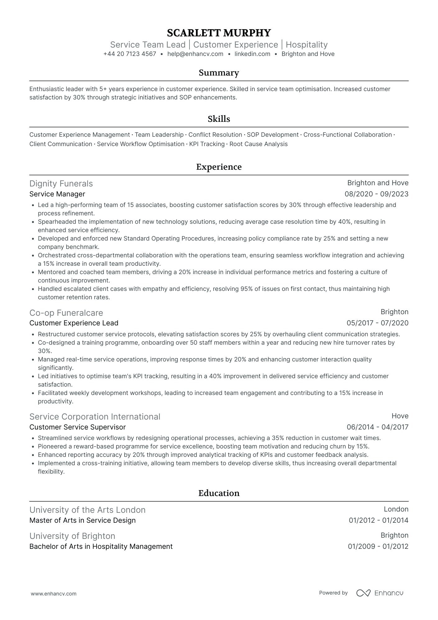 Customer Service Manager CV Examples & Guide for 2026
