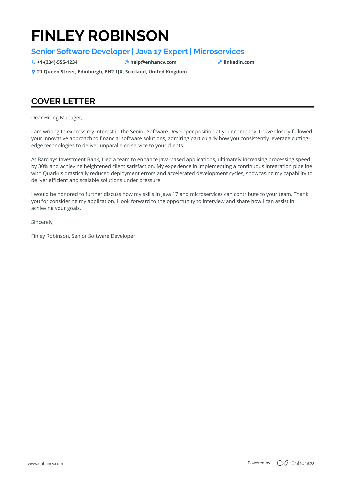 Java Developer Cover Letter Examples & Guide for 2025