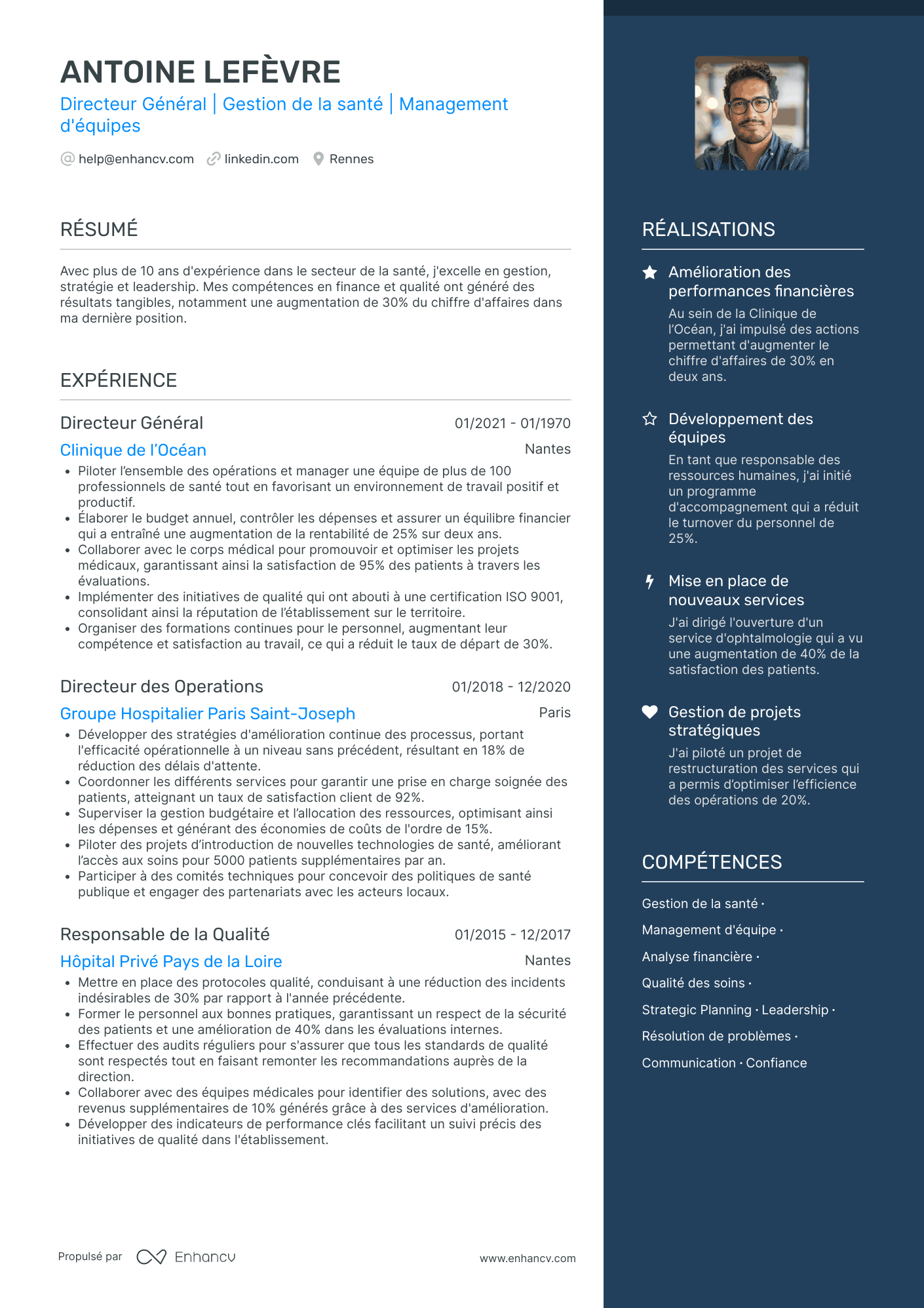 CV Directeur Général : 15 Modèles pour Réussir le Vôtre