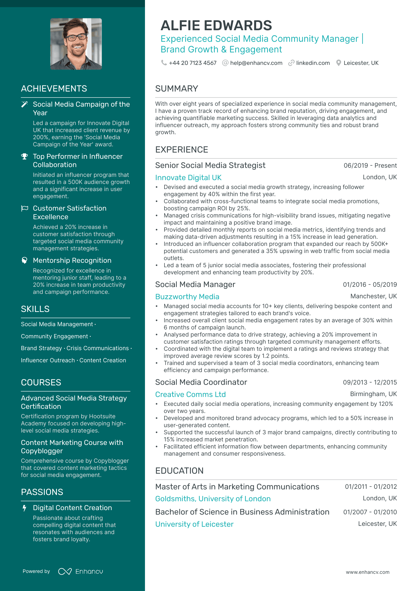 Community Manager CV Examples & Guide for 2025