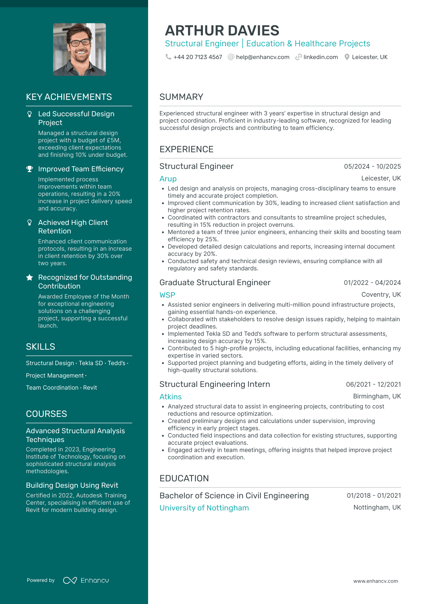 Structural Engineer CV Examples & Guide for 2026