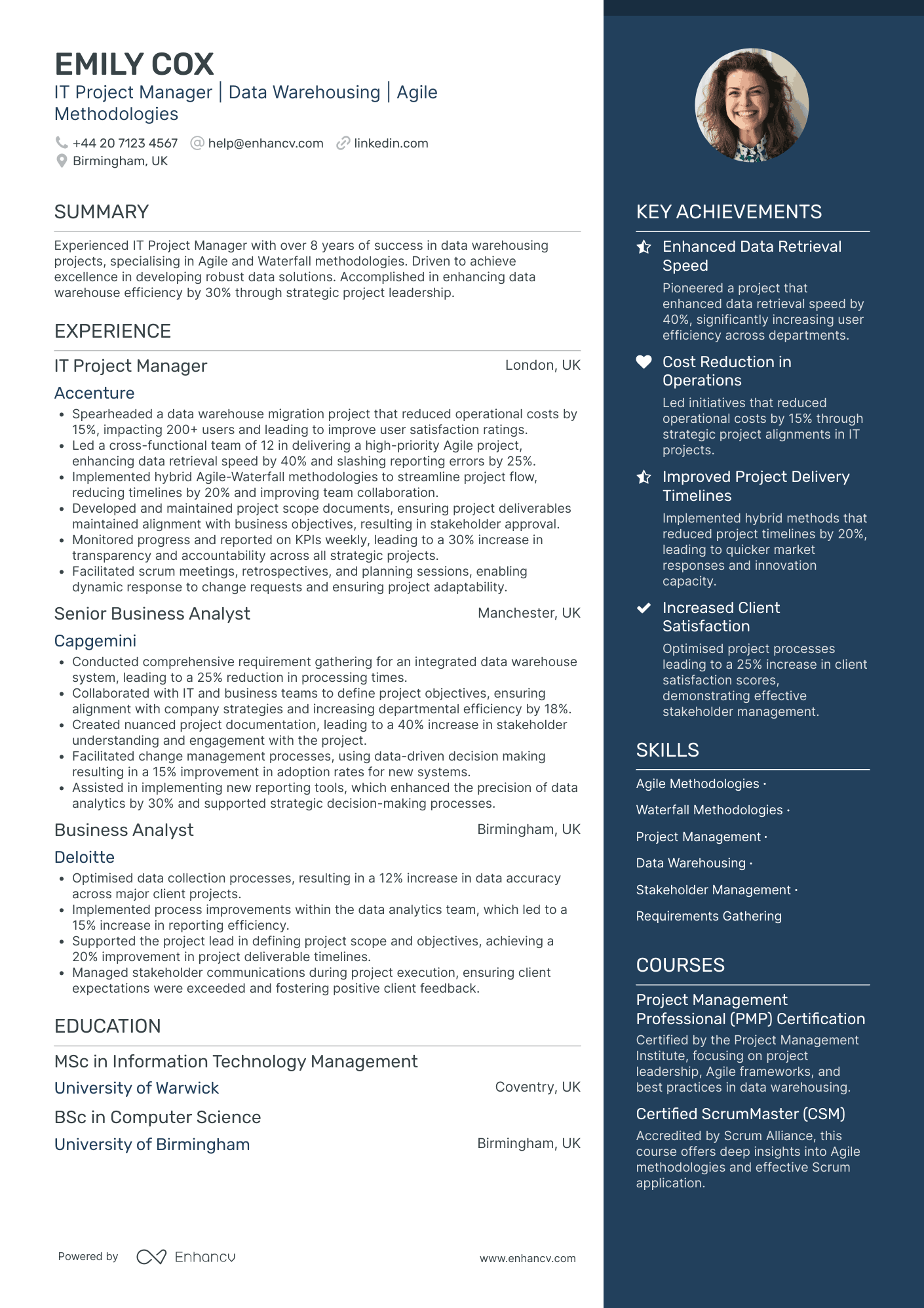IT Project Manager CV Examples & Guide for 2025