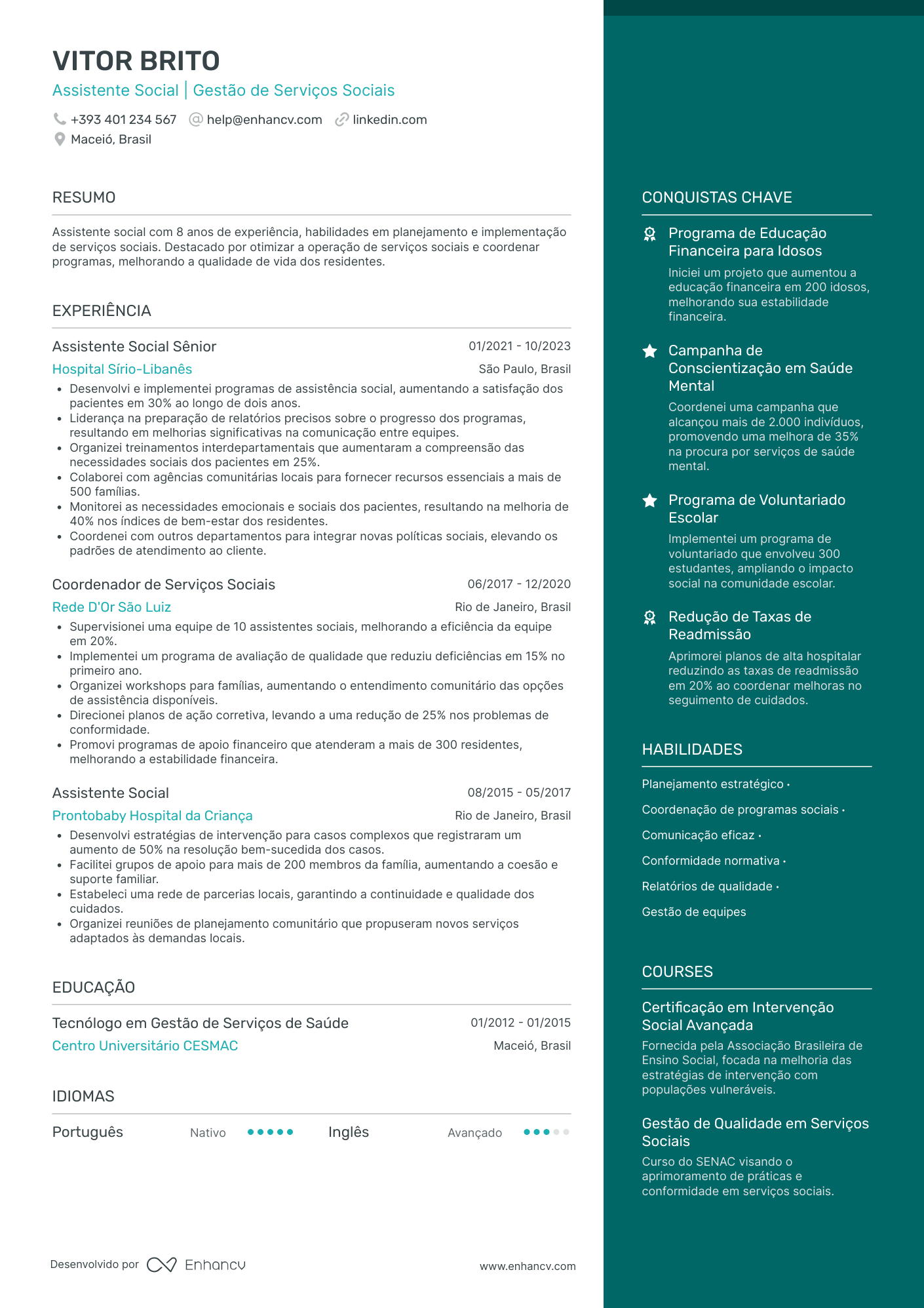 15 Exemplos de Currículo para Assistente Social que Conseguiram Emprego ...