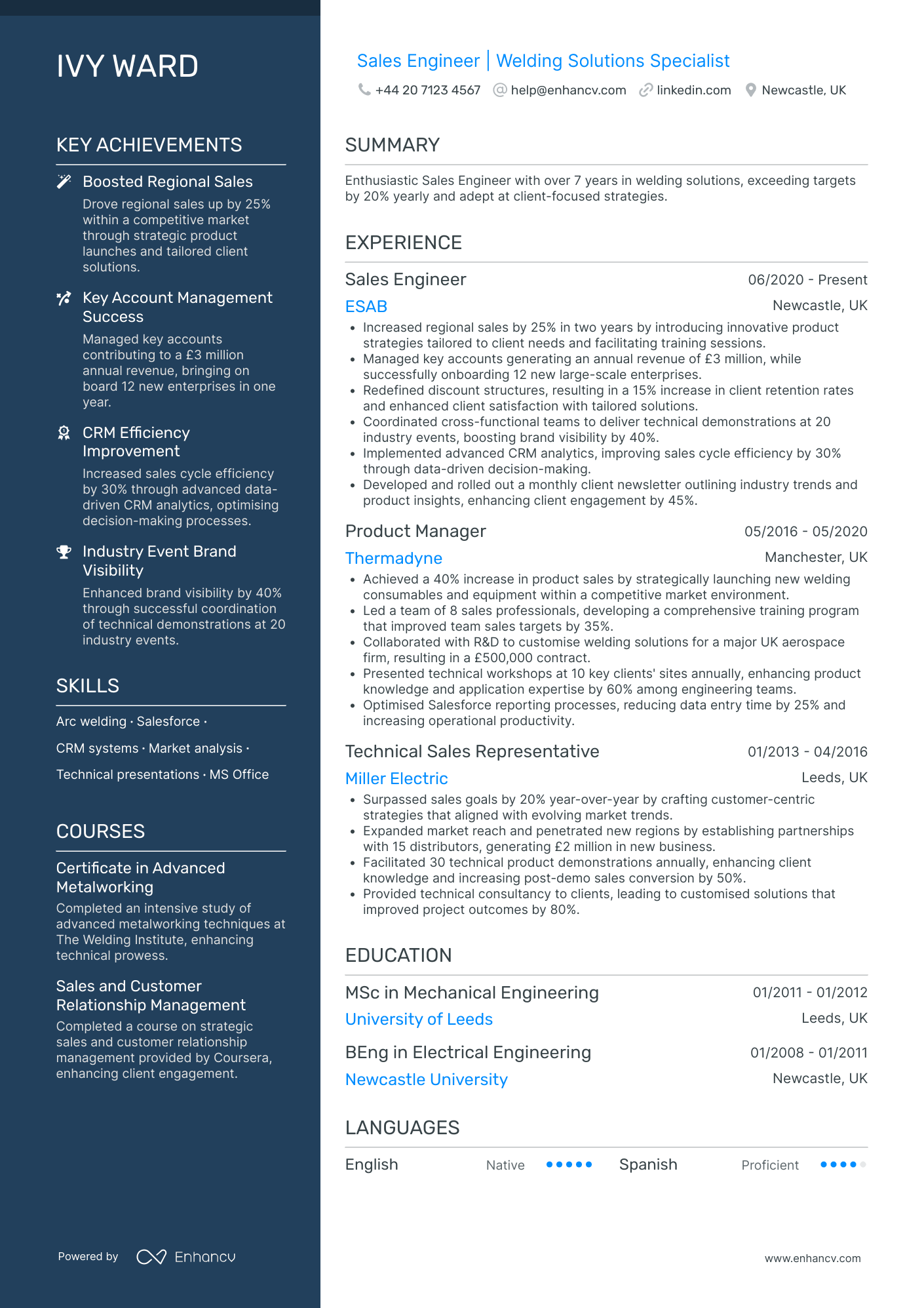 Sales Representative CV Examples & Guide for 2026