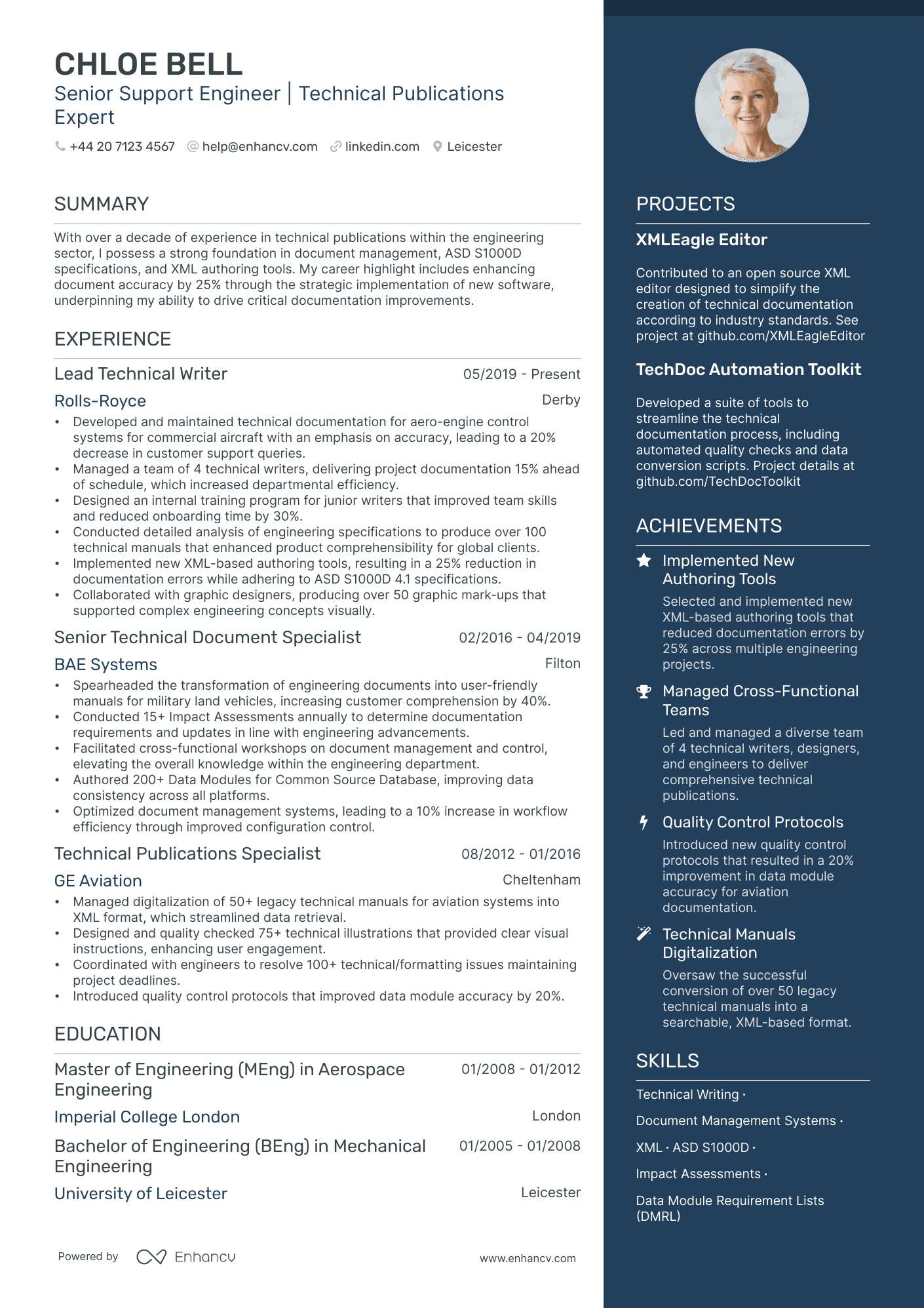 Senior Engineer CV Examples & Guide for 2025