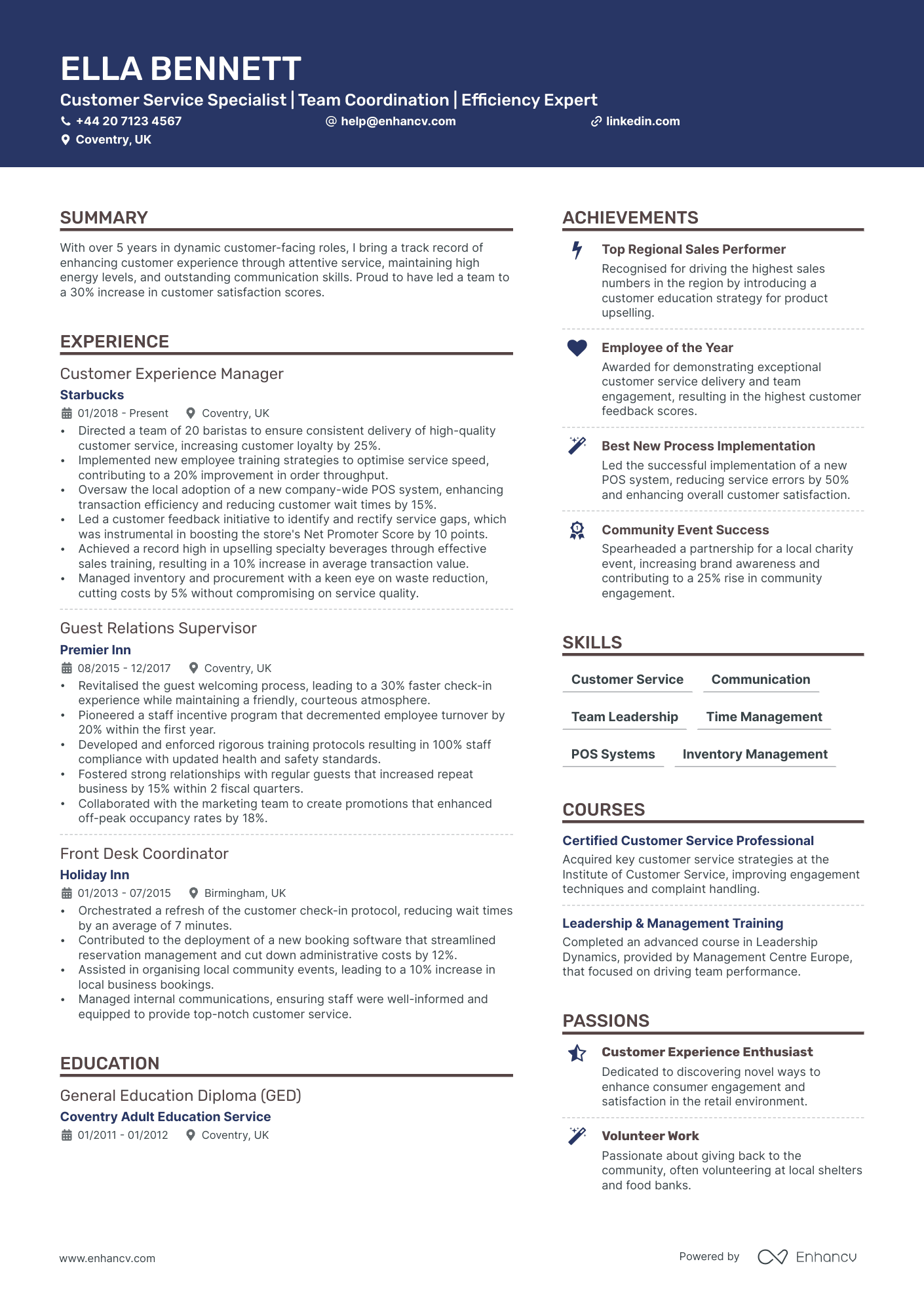McDonalds CV Examples & Guide for 2025