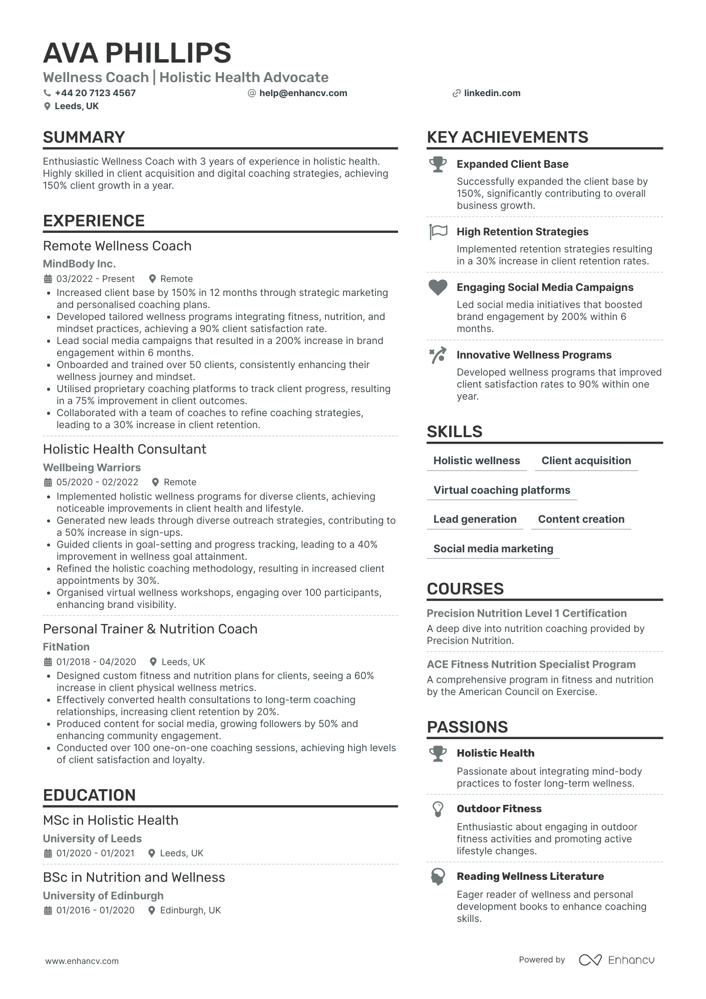 Life Coach CV Examples & Guide for 2026