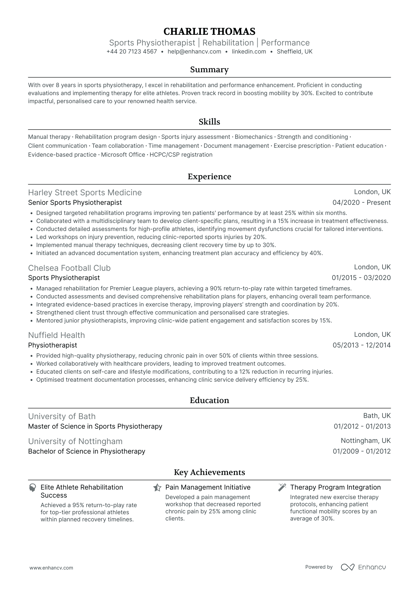 Sports CV Examples & Guide for 2026