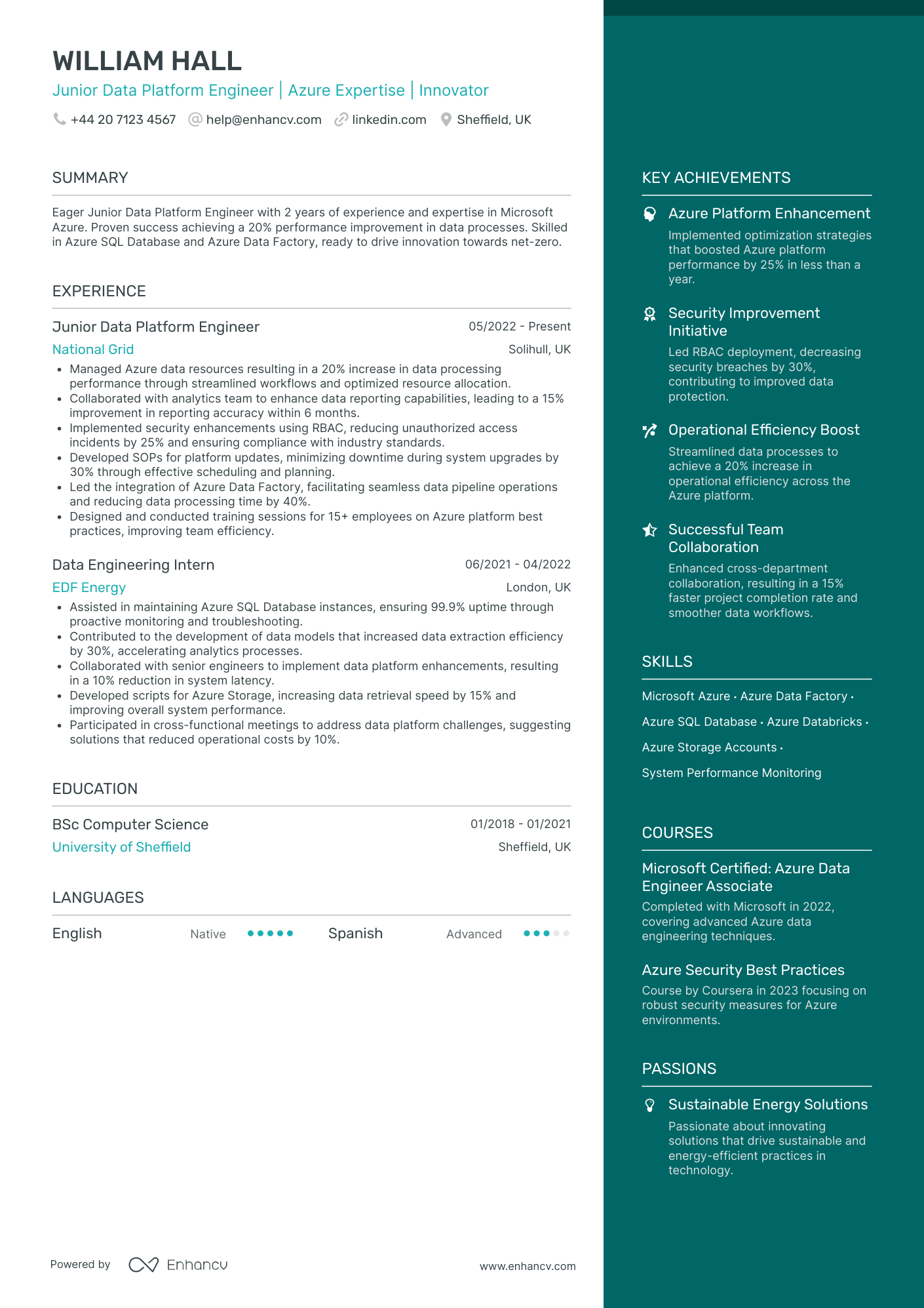 Data Engineer CV Examples & Guide for 2026