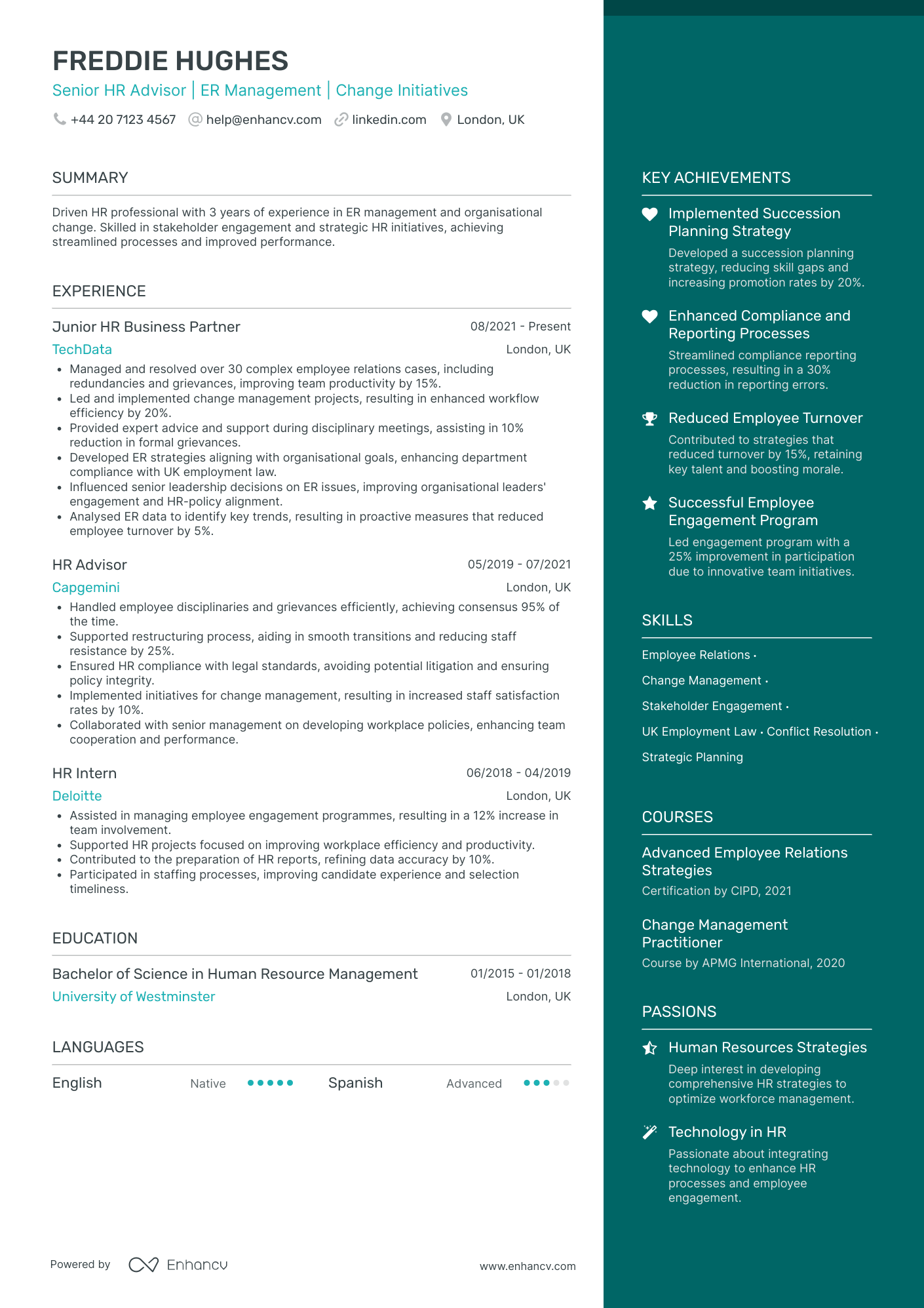 HR Business Partner CV Examples & Guide for 2026