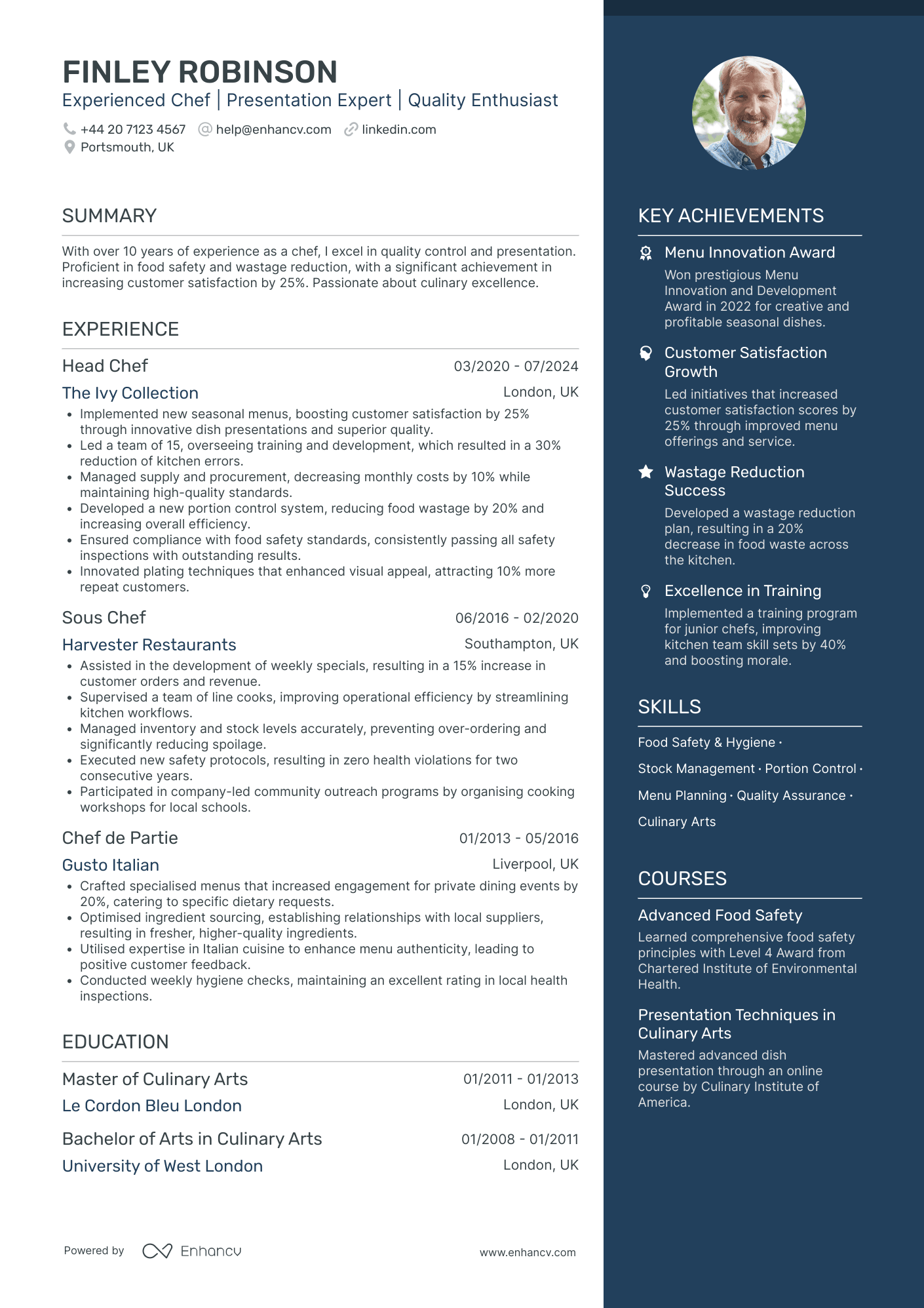 Cook CV Examples & Guide for 2025