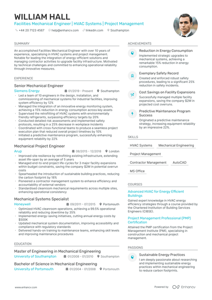 Mechanical Engineer CV Examples & Guide for 2025