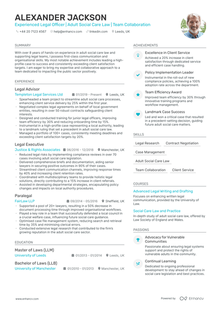 Legal CV Examples & Guide for 2025
