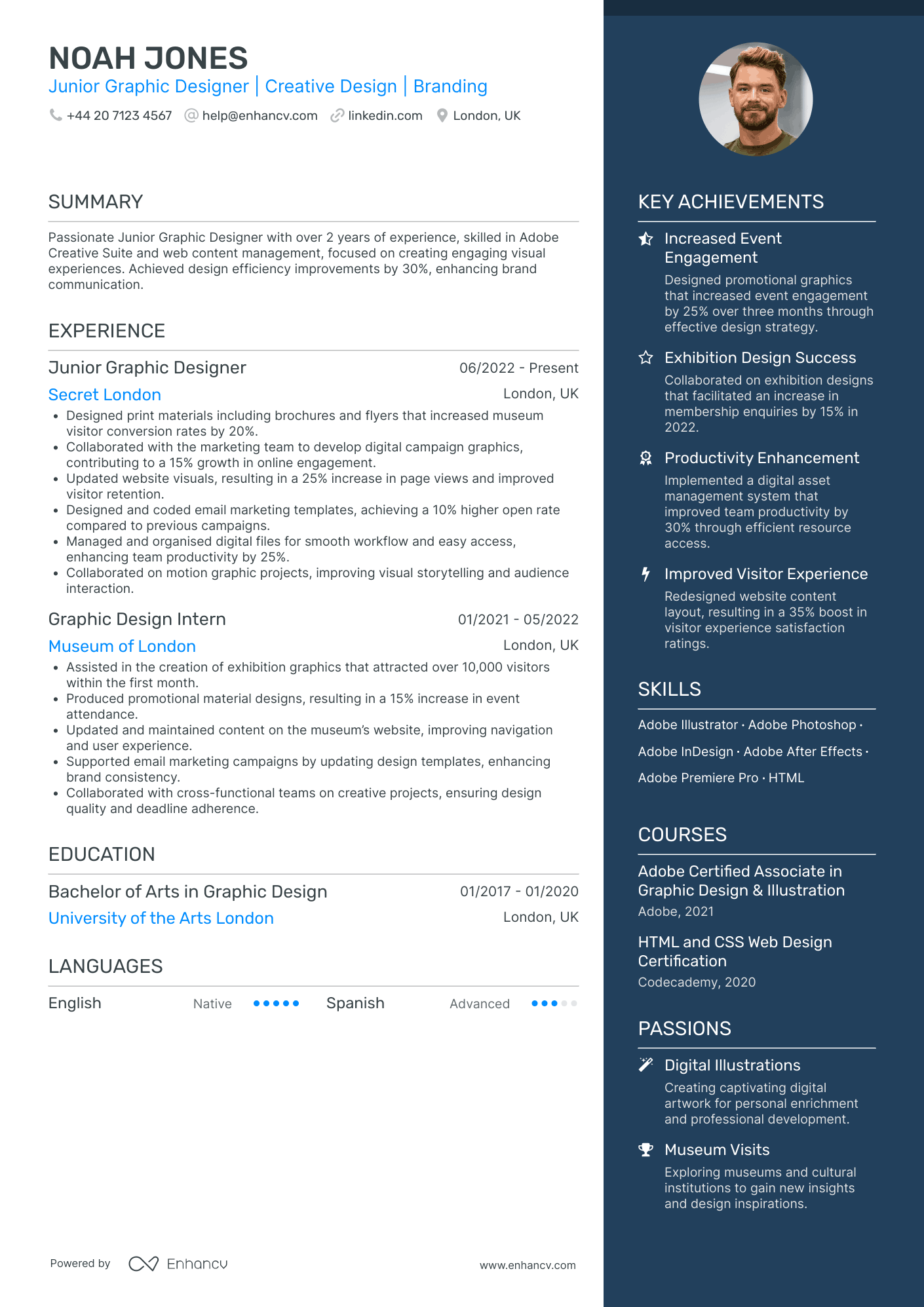 Junior Graphic Designer CV Examples & Guide for 2026