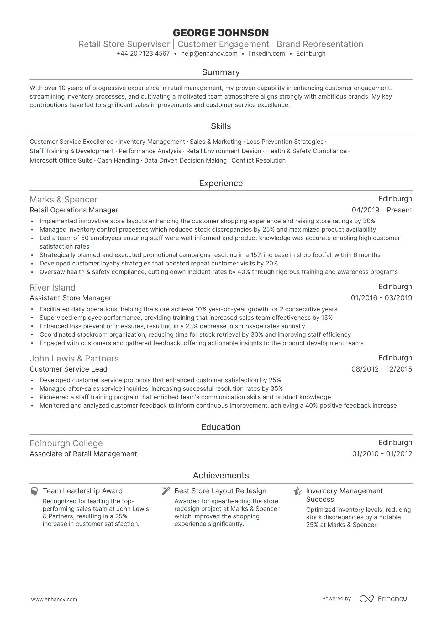 Sales Assistant CV Examples & Guide for 2025