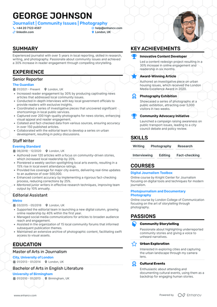 Journalist CV Examples & Guide for 2026