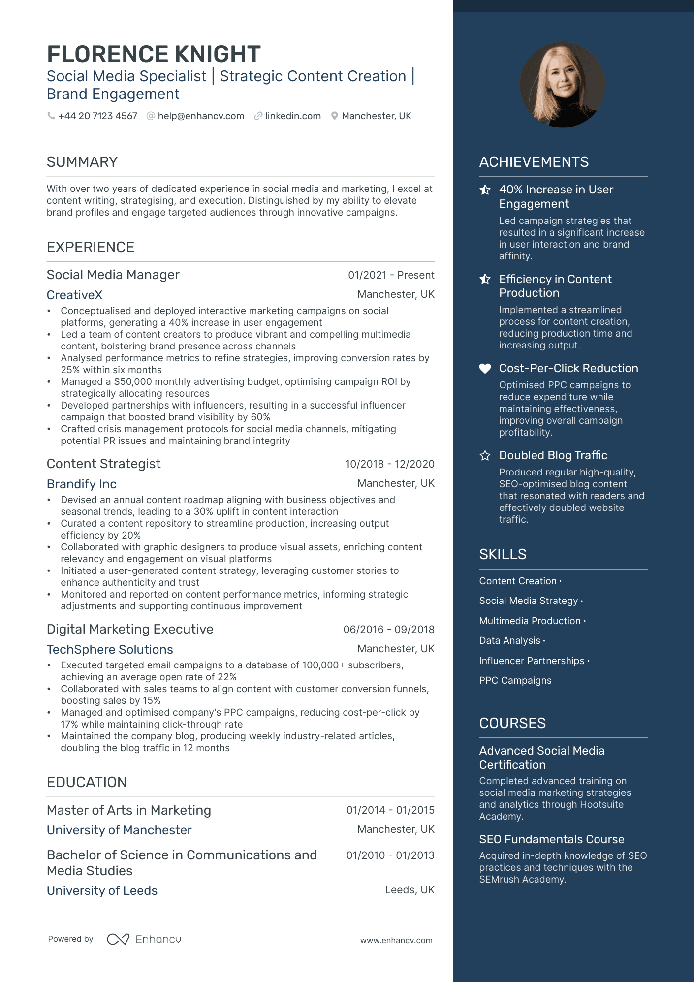 Social Media CV Examples & Guide for 2025