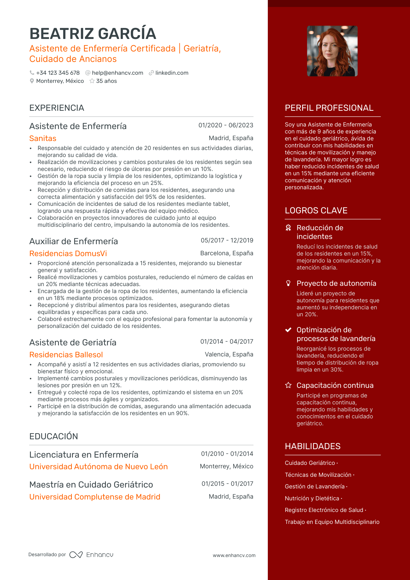 12 Ejemplos de Currículum de Enfermera que Consiguieron Empleo en 2024