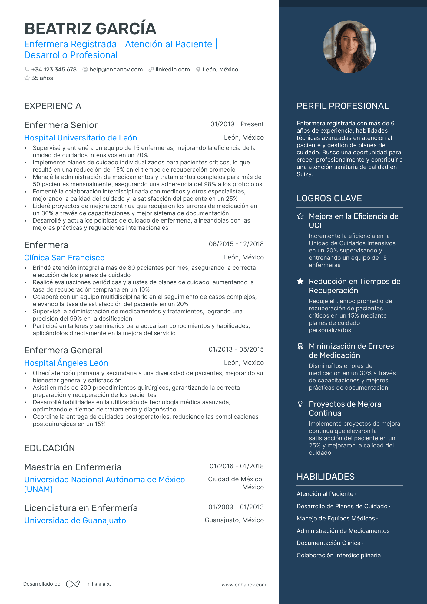 12 Ejemplos de Currículum de Enfermera que Consiguieron Empleo en 2024