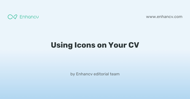 CV Icons: How & Where to Use Them