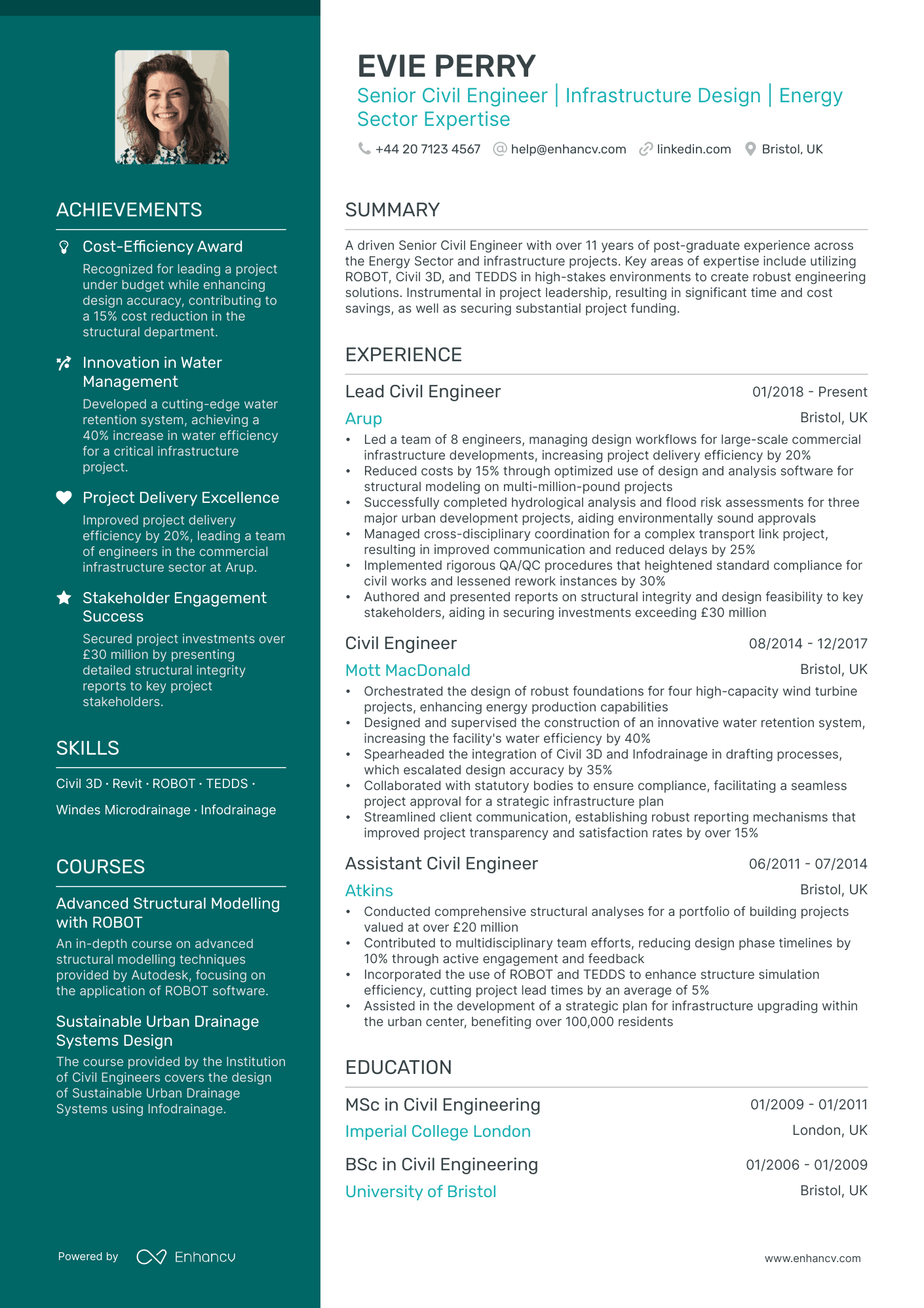 Civil Engineer CV Examples & Guide for 2025