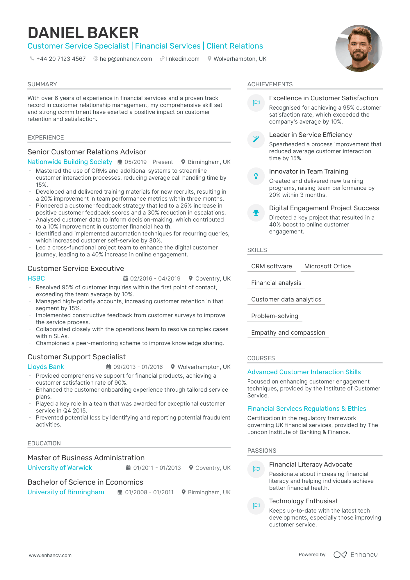 Financial Advisor CV Examples & Guide for 2025