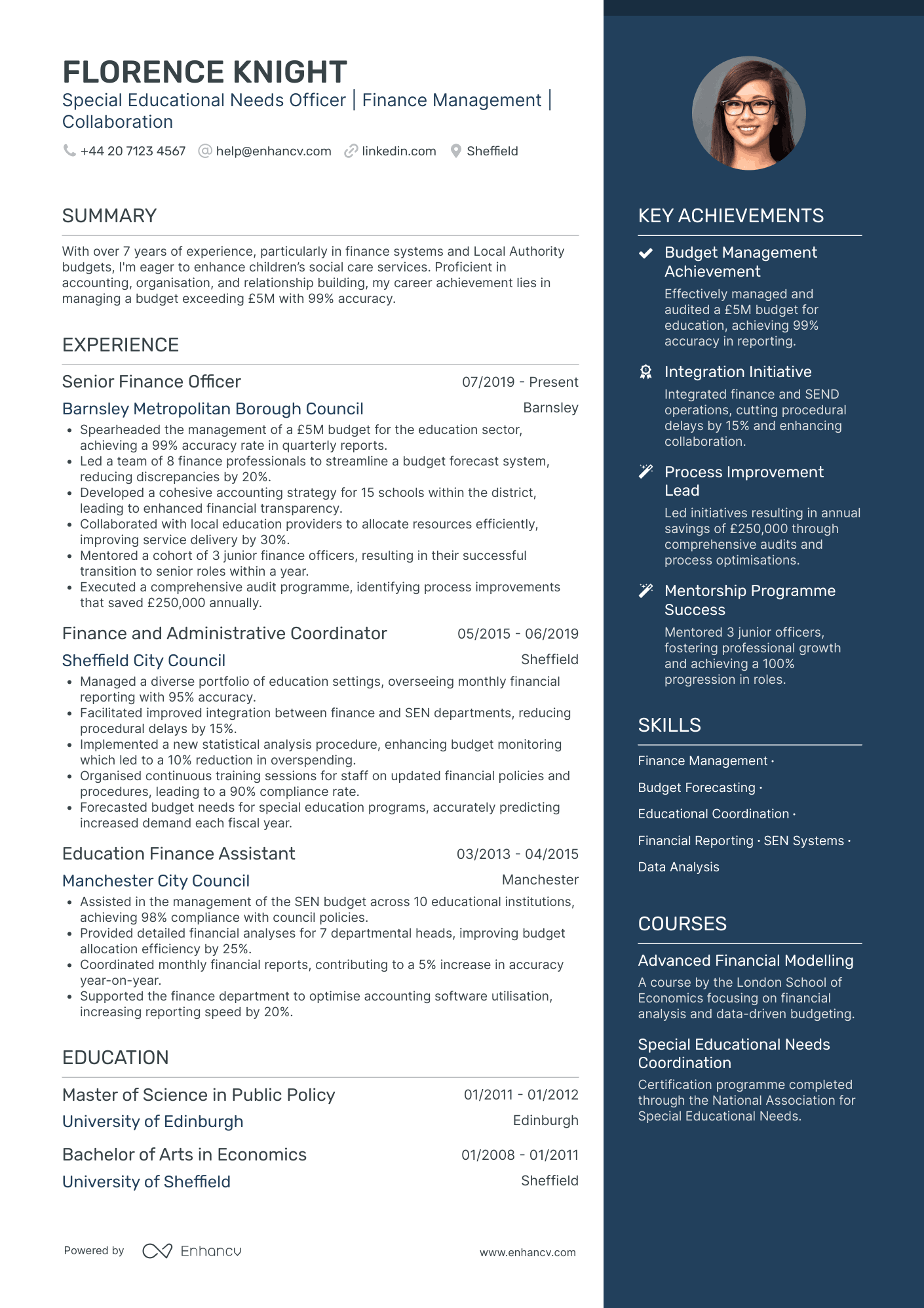 Finance Officer CV Examples & Guide for 2026