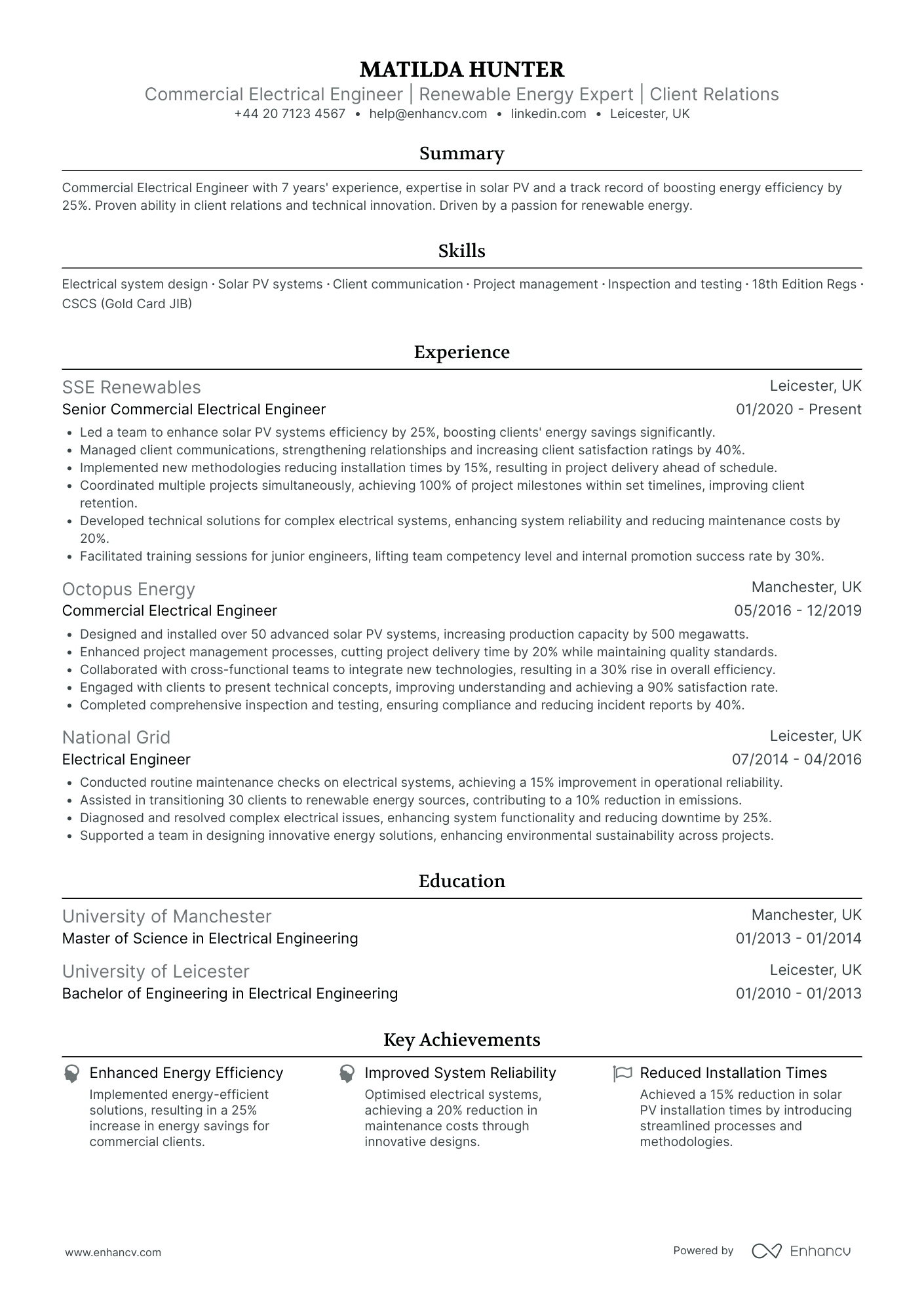 Electrician CV Examples & Guide for 2026