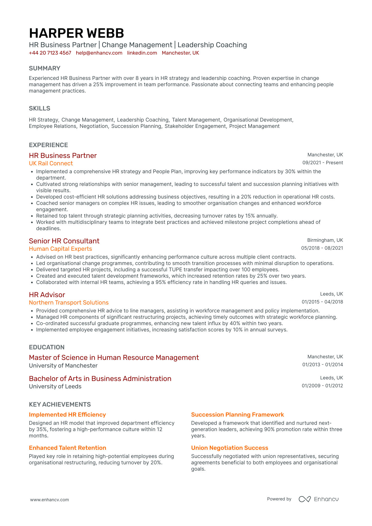 Senior Project Manager CV Examples & Guide for 2026